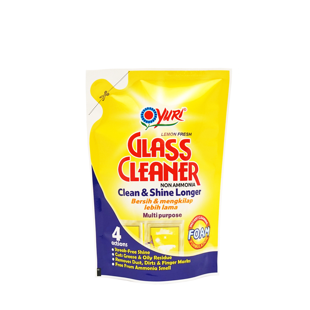 Product - Yuri Glass Cleaner Foam Lemon Fresh 410 Ml